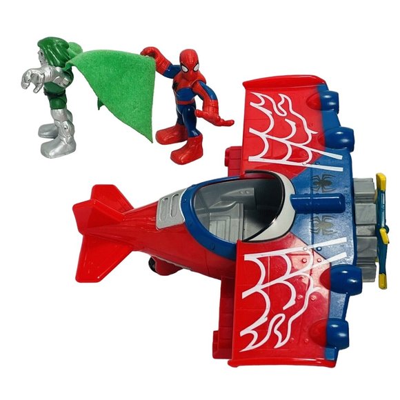 Playskool | Toys | Playskool Marvel Super Hero Stunt Wing Spider Plane ...